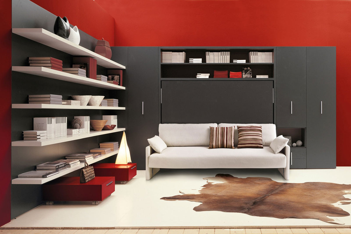 CIRCE sofa horizontal double wallbed. Clei, Italy [EN] – compact.lv